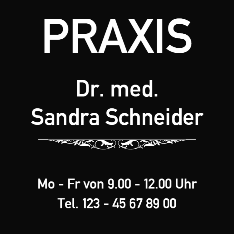 Praxisschild | Marktek