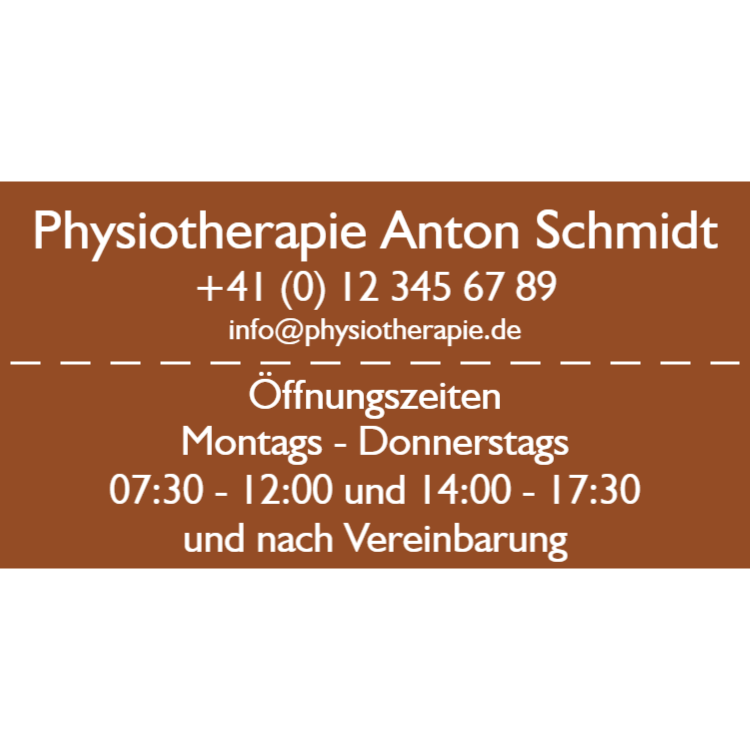 Praxisschild | Marktek